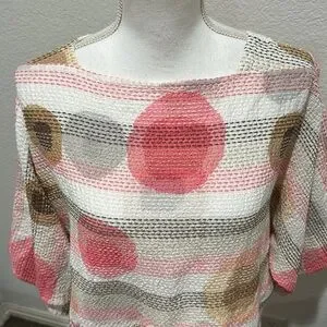 Sharon Young | Tops | Sharon Young Boxy Embroidered Dolman Sleeve Boho ...